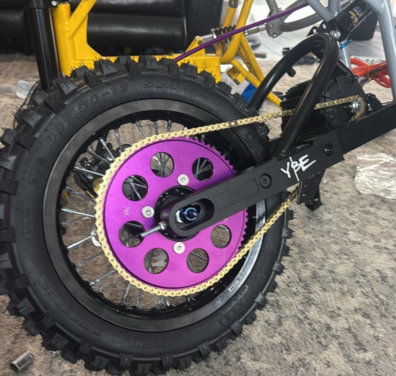 #35 Chain Rear Sprocket Kit For Pit Bike Wheels | Yelnats Builds Electrek