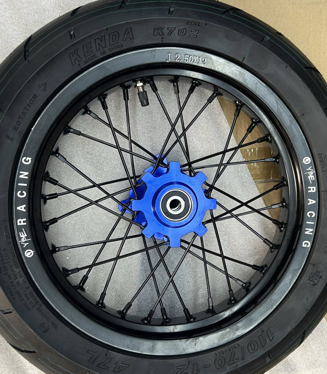 CNC Core Pit Bike Wheel Set (Kenda Curve 12") | Yelnats Builds Electrek