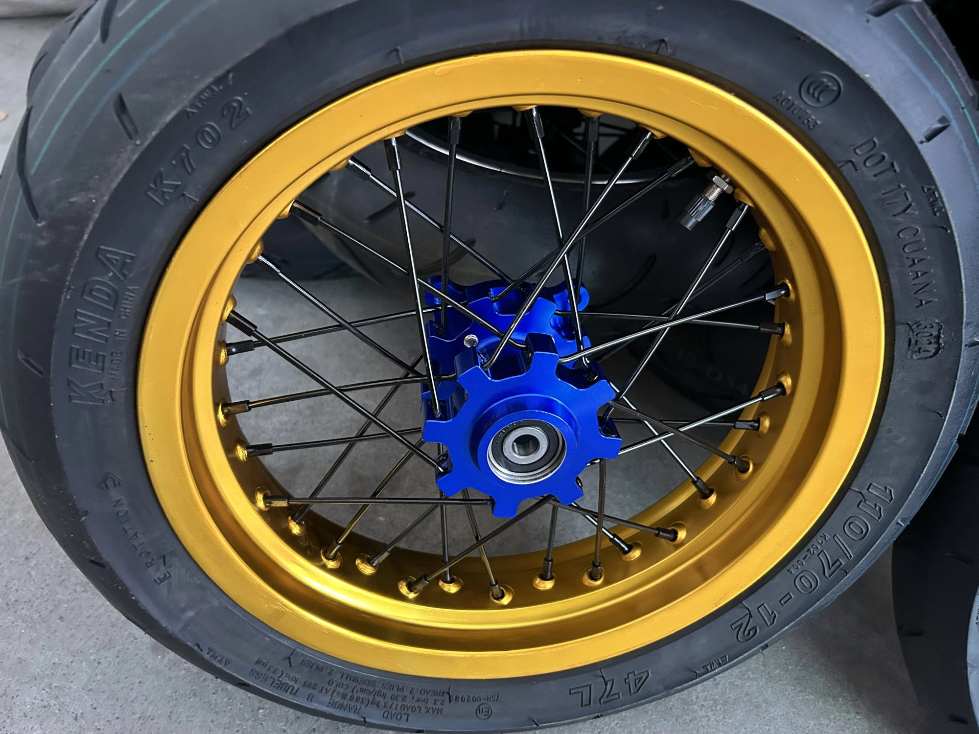 CNC Core Pit Bike Wheel Set (Kenda Curve 12") | Yelnats Builds Electrek